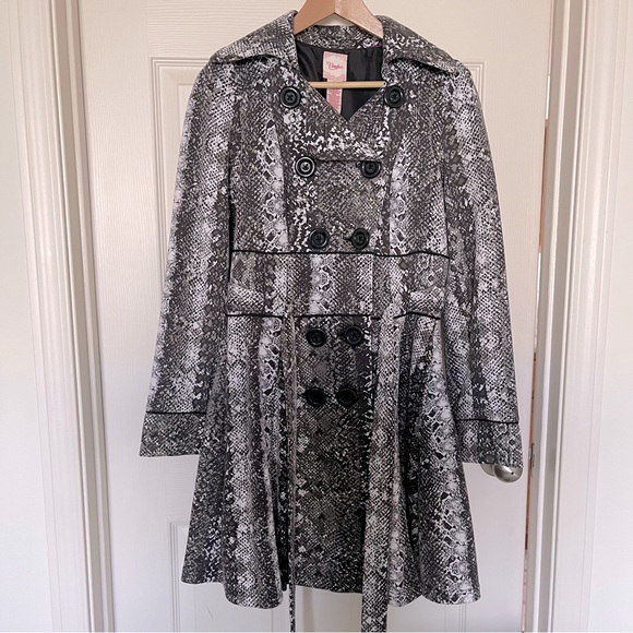 Candie's | Jackets & Coats | Candies Grey White Snakeskin Double ...